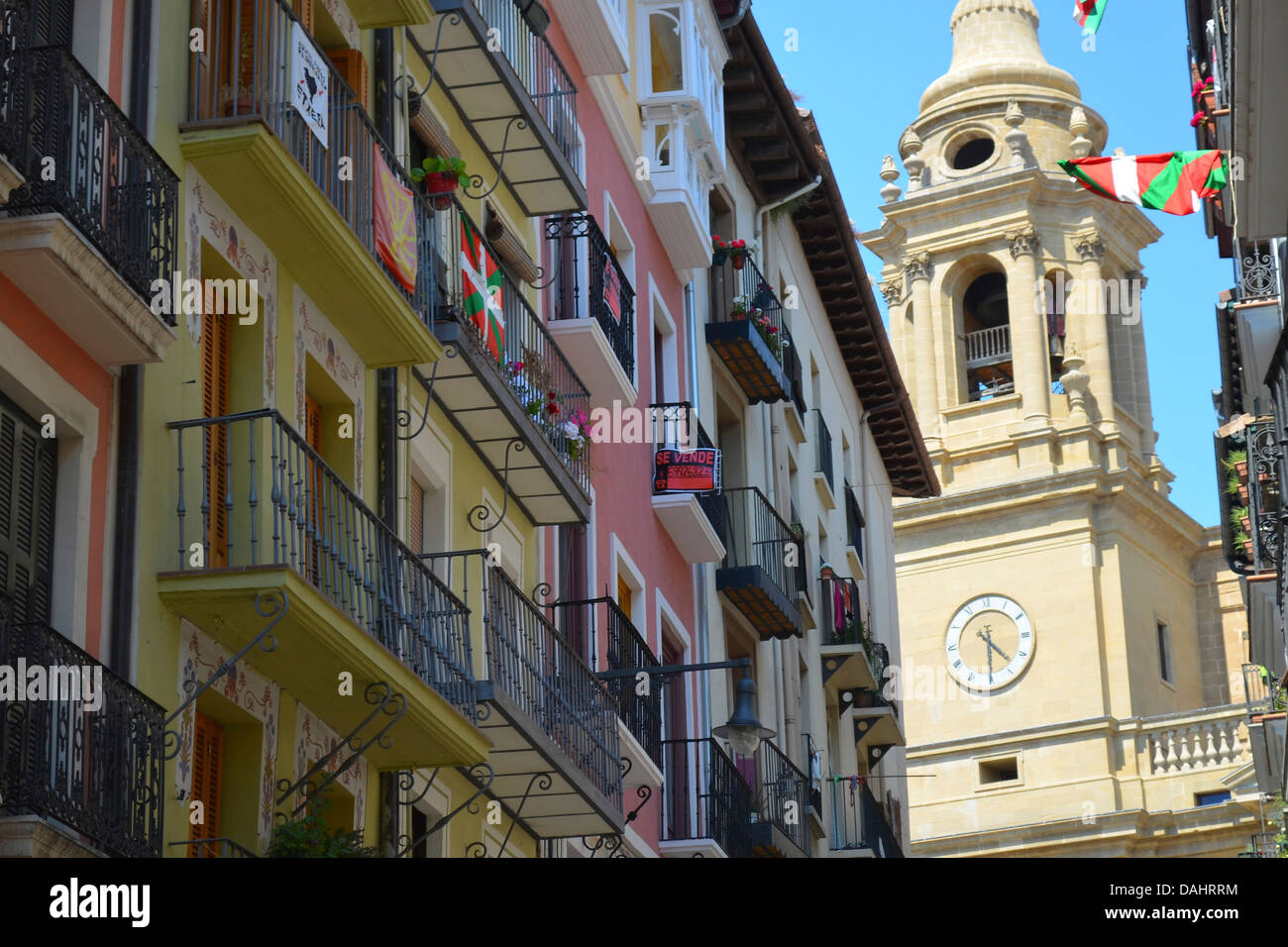 The Streets of Pamplona, Spain / Basque Country Stock Photo - Alamy