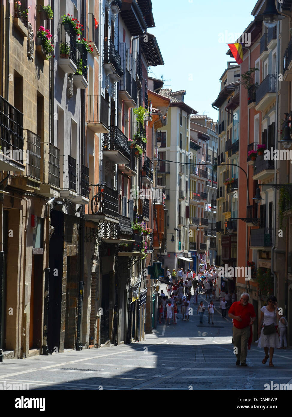 The Streets of Pamplona, Spain / Basque Country Stock Photo - Alamy