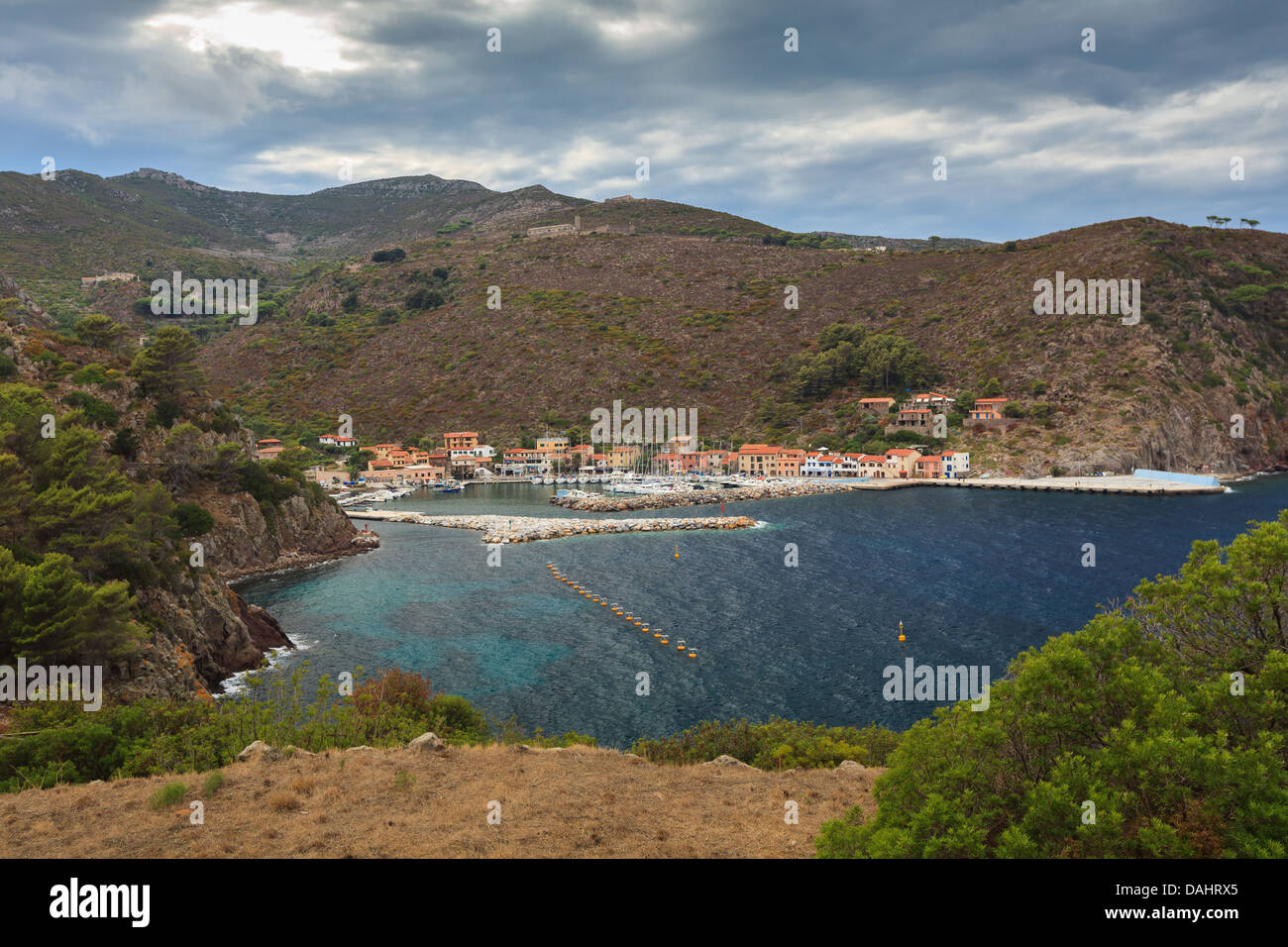 Harbour capraia island hi-res stock photography and images - Alamy