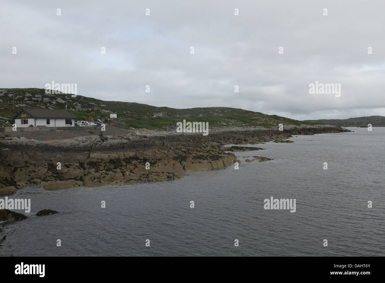 Coll ferry terminal building Isle of Coll Scotland July 2013 Stock ...