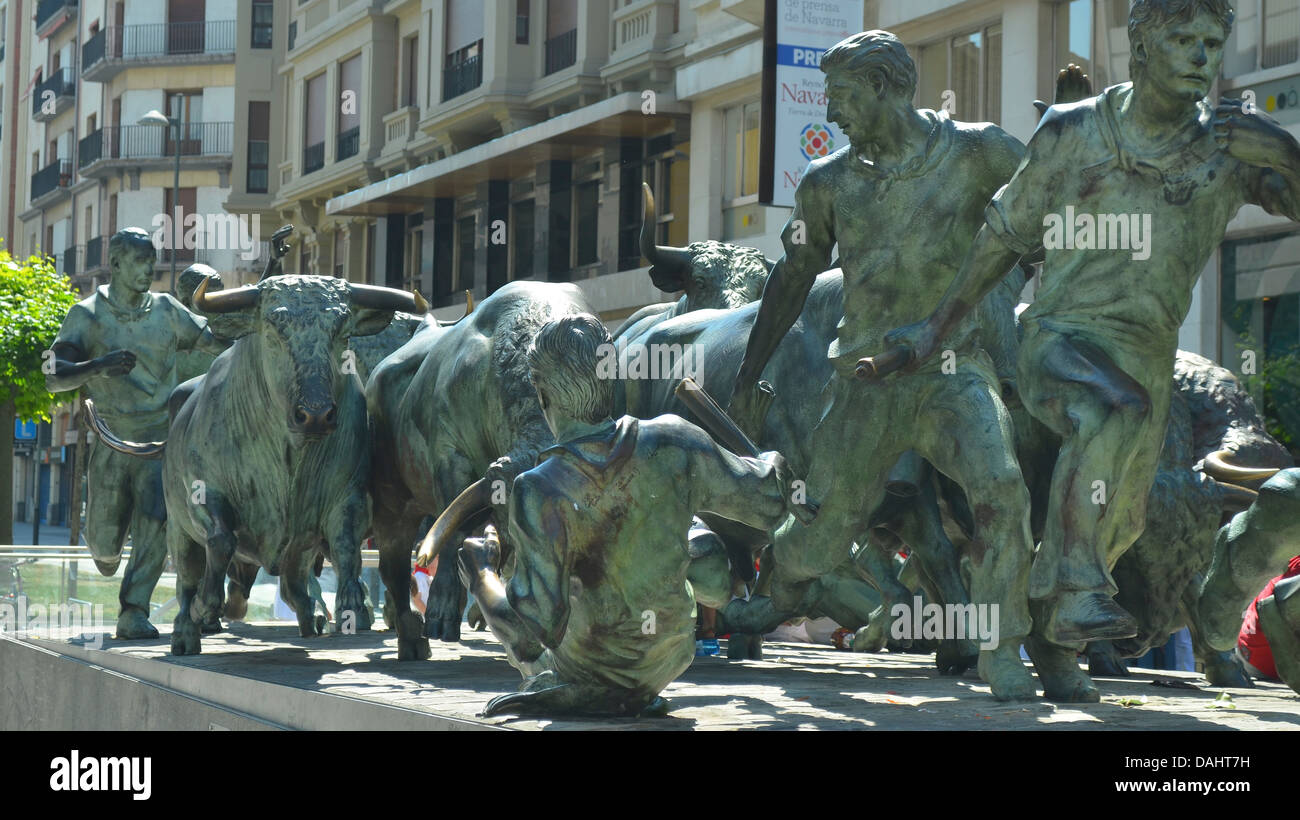 The Streets of Pamplona, Spain / Basque Country Stock Photo - Alamy