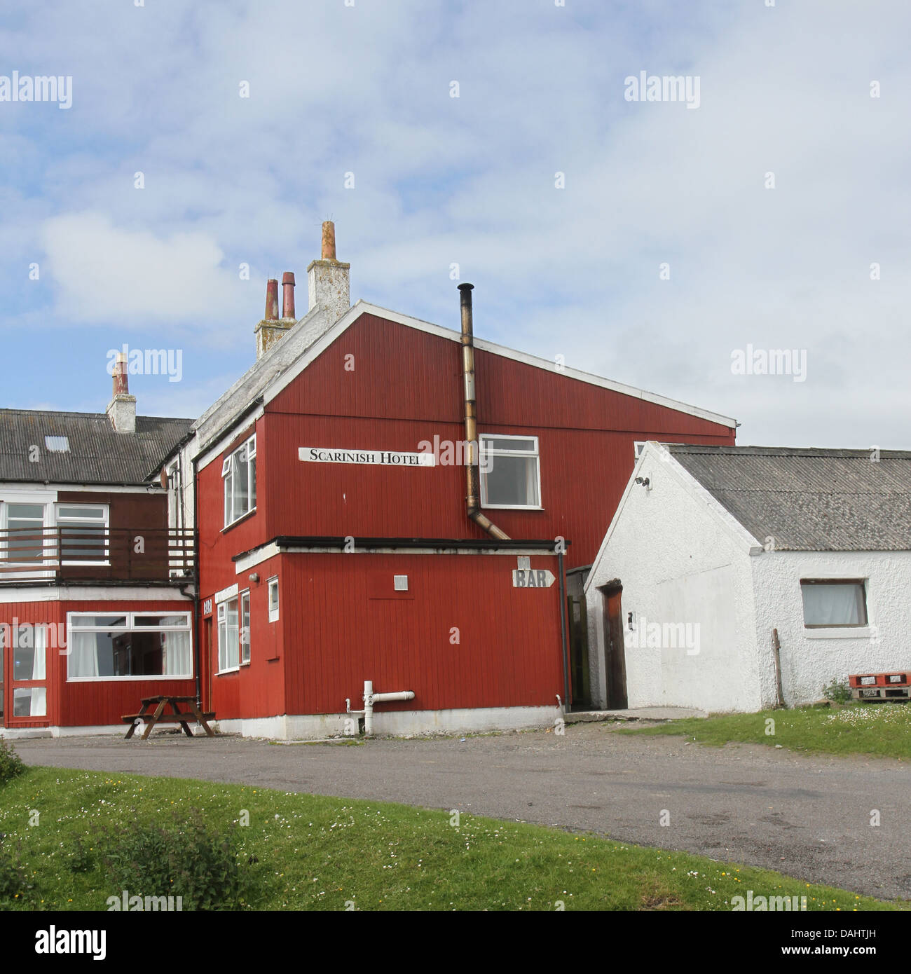 Scarinish hotel Isle of Tiree Scotland July 2013 Stock Photo - Alamy