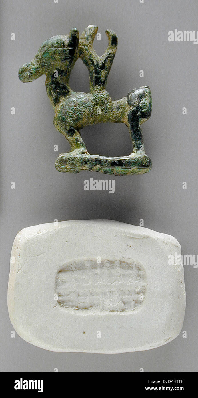 An ancient stamp seal from LACMA's collection, featuring intricate ...