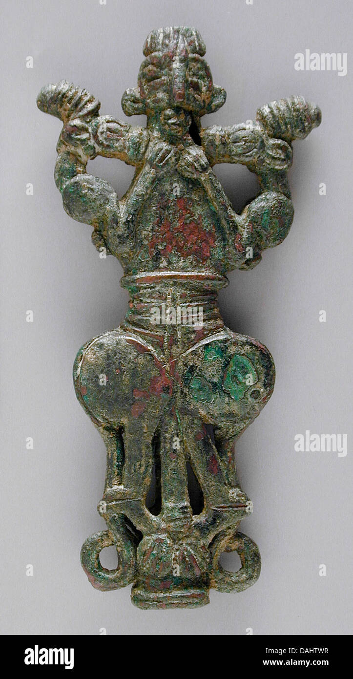 This bronze finial, cast in intricate detail, is designed for use as an ...