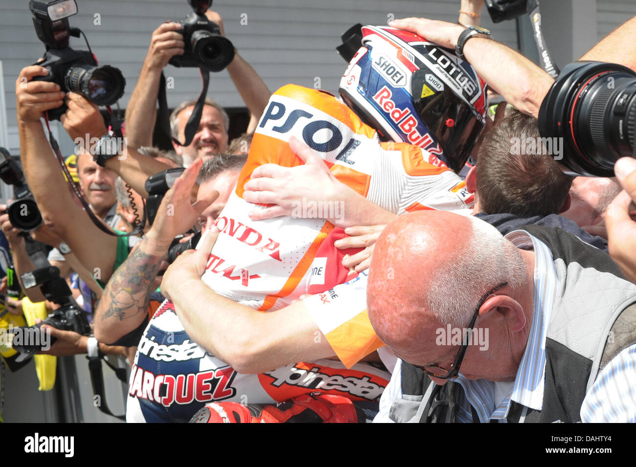 Oberlungwitz, Germany. 14th July, 2013. Marc Marquez (Repsol Honda Team ...