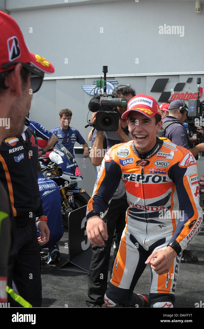 Oberlungwitz, Germany. 14th July, 2013. Marc Marquez (Repsol Honda Team ...