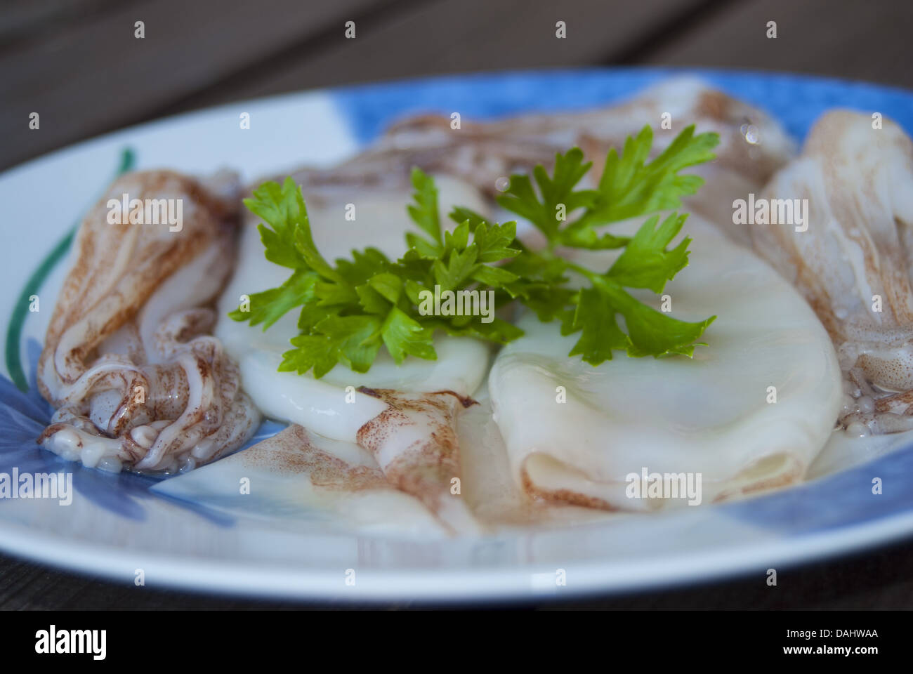 fresh fish: raw squid Stock Photo - Alamy