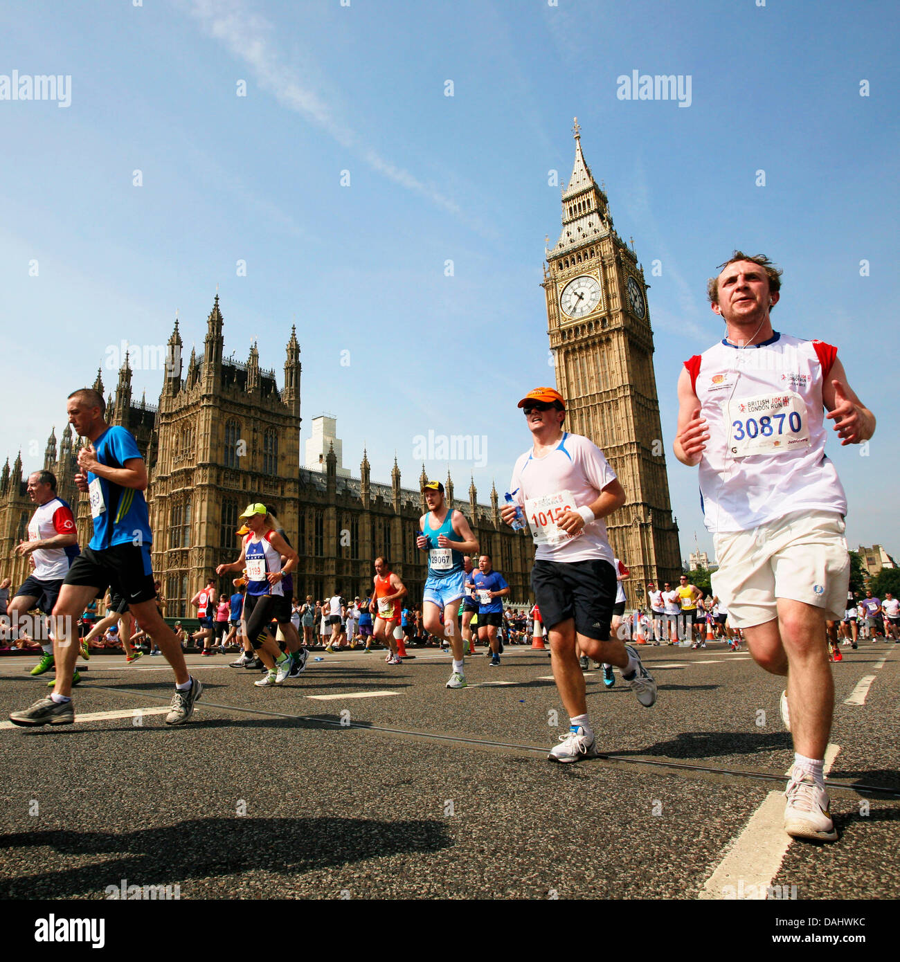 London, UK. 14th July, 2013. Runners in UK 10km fun run. The British ...