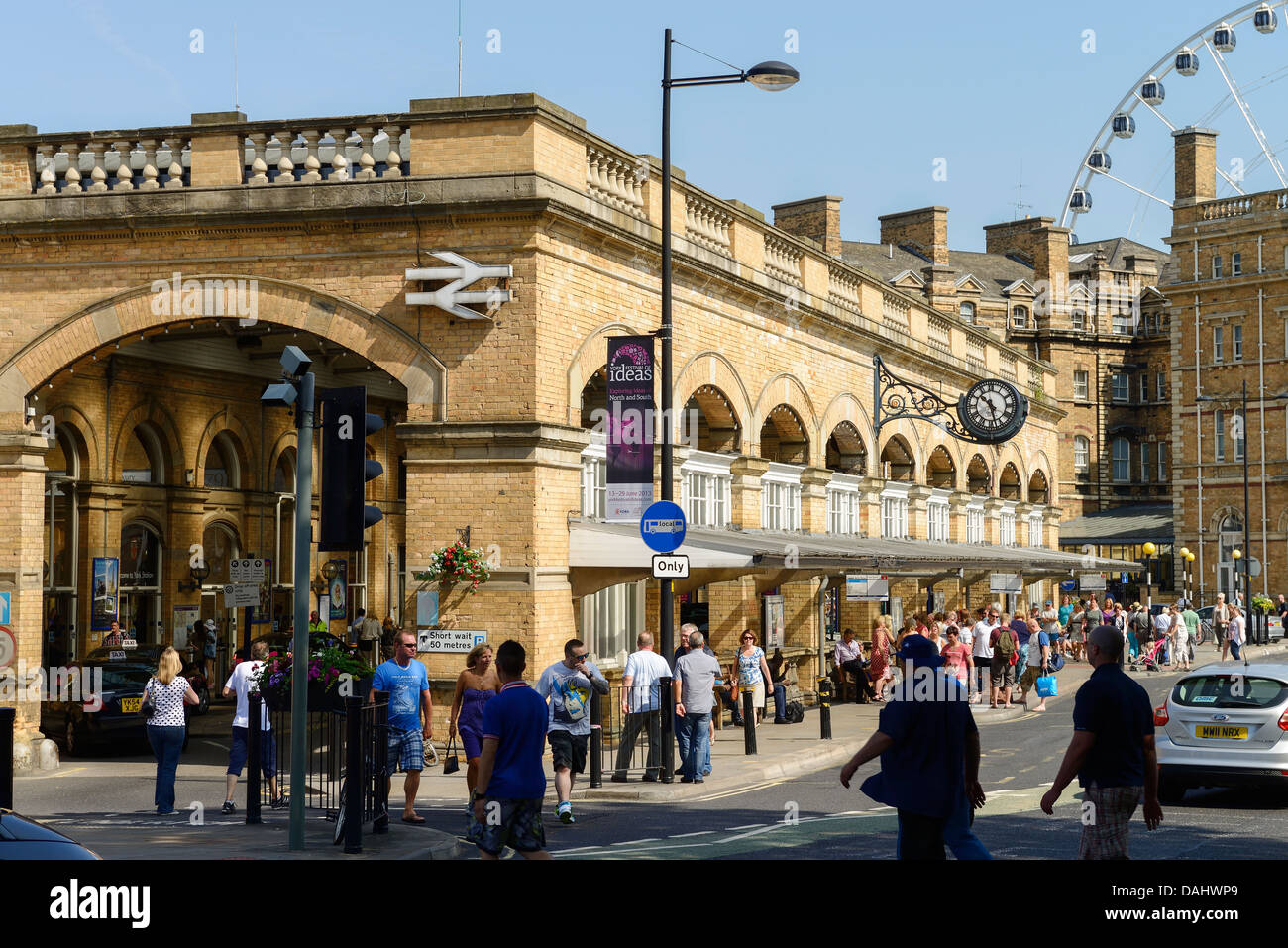 The mainline railway station in York city centre UK Stock Photo - Alamy
