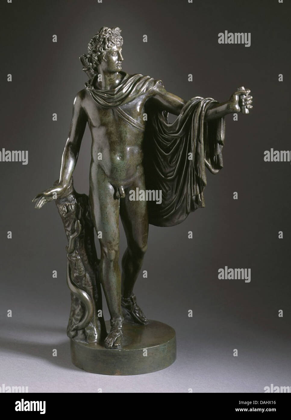 The 'Apollo Belvedere' is a renowned classical sculpture depicting the ...