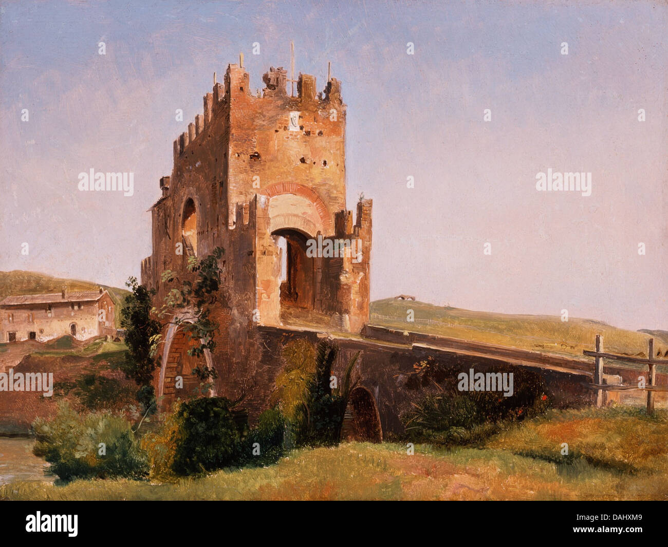 This painting offers a view of the Ponte Nomentano in the Roman ...