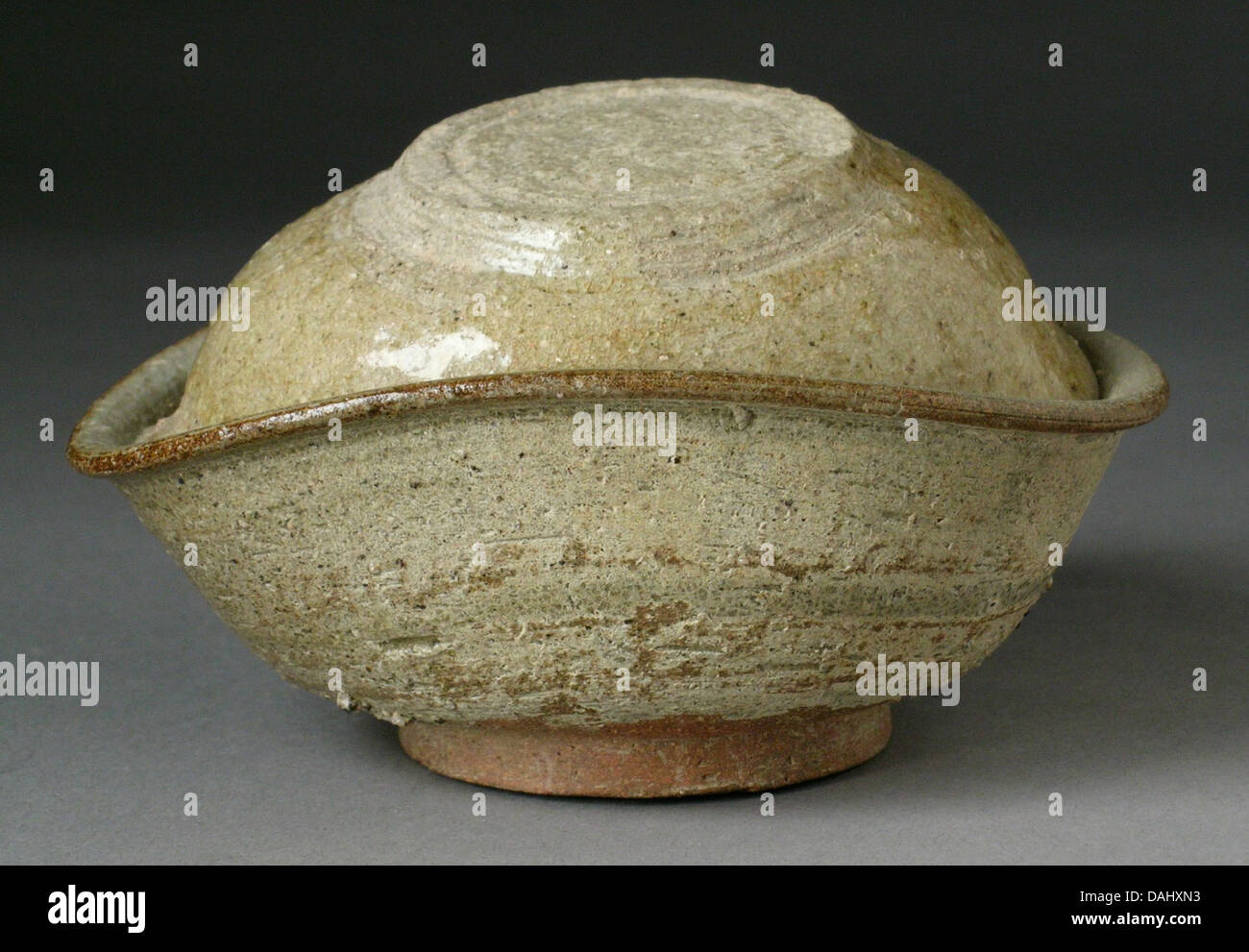 A set of waster bowls, often used in pottery making, representing ...
