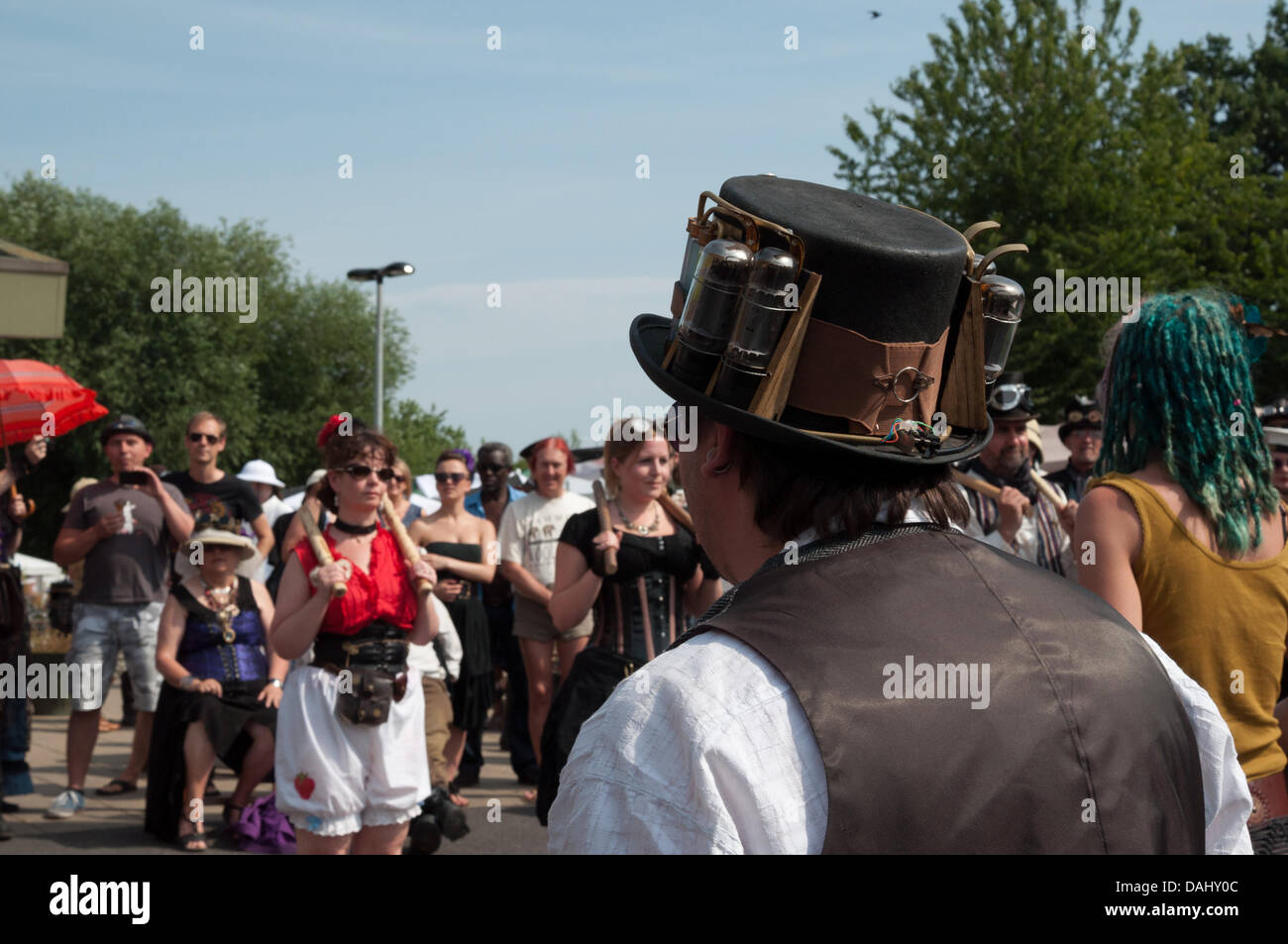 Markfield Park Tottenham, London, England UK 014/07/2013. Steampunk ...