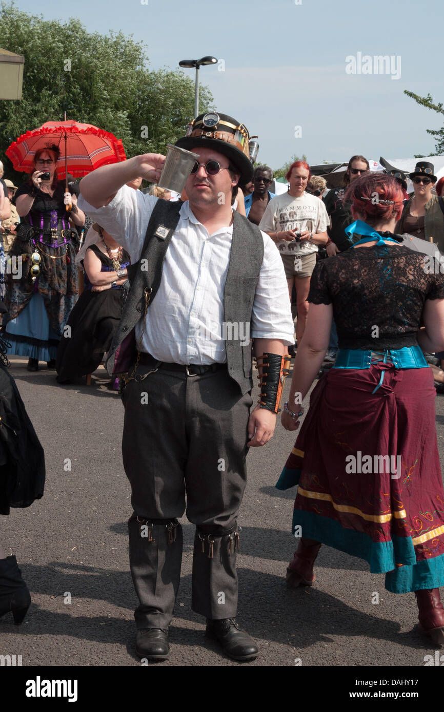 Markfield Park Tottenham, London, England UK 014/07/2013. Steampunk ...