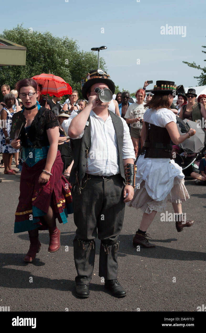 Markfield Park Tottenham, London, England UK 014/07/2013. Steampunk ...