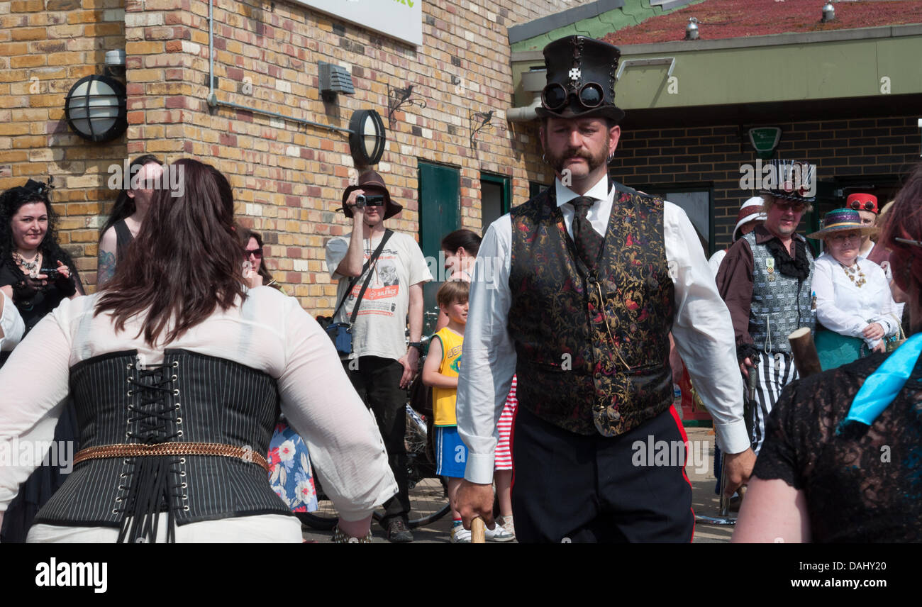 Markfield Park Tottenham, London, England UK 014/07/2013. Steampunk ...