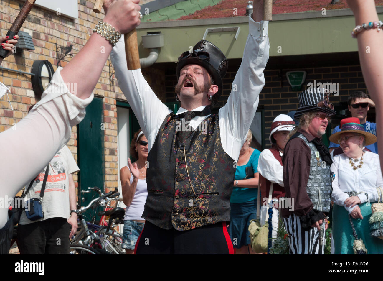Markfield Park Tottenham, London, England UK 014/07/2013. Steampunk ...