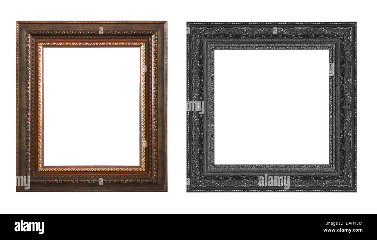 Old Antique Black frame Isolated Decorative Carved Wood Stand Antique ...