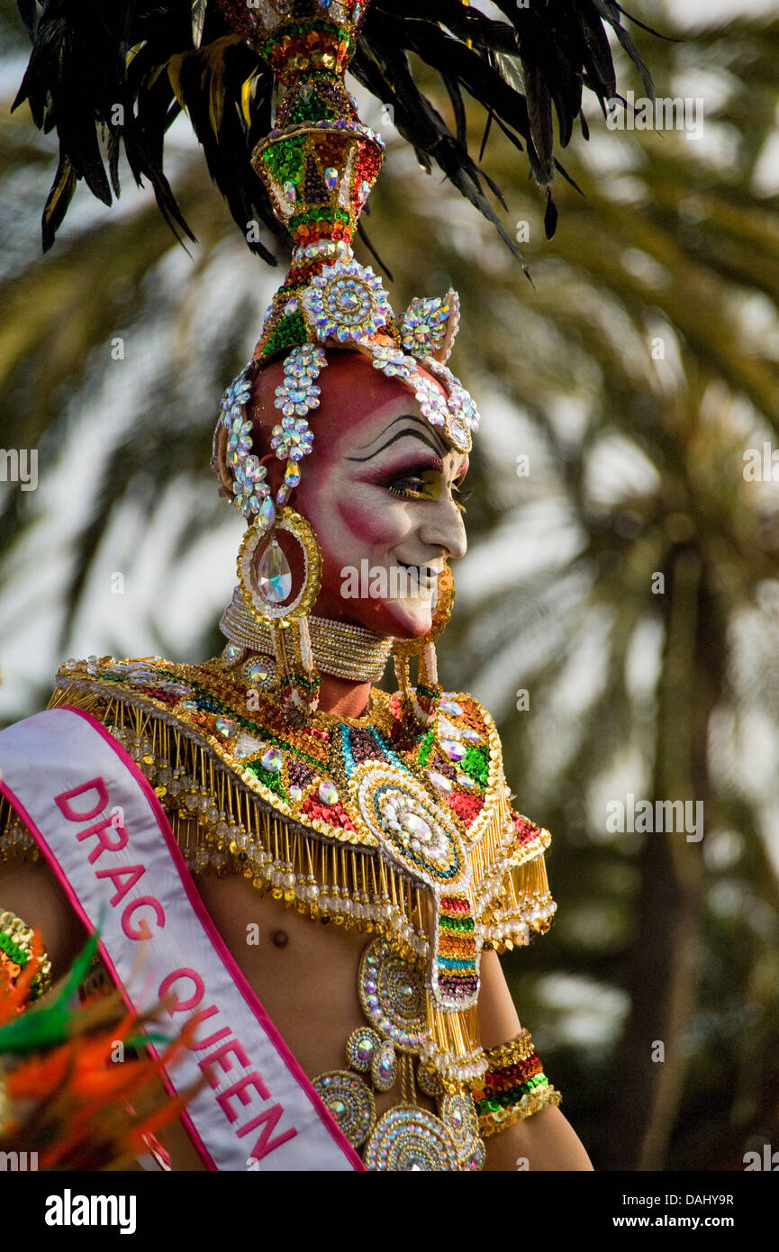 Las Palmas Gran Canaria Carnival parade Drag Queen contestant winner ...