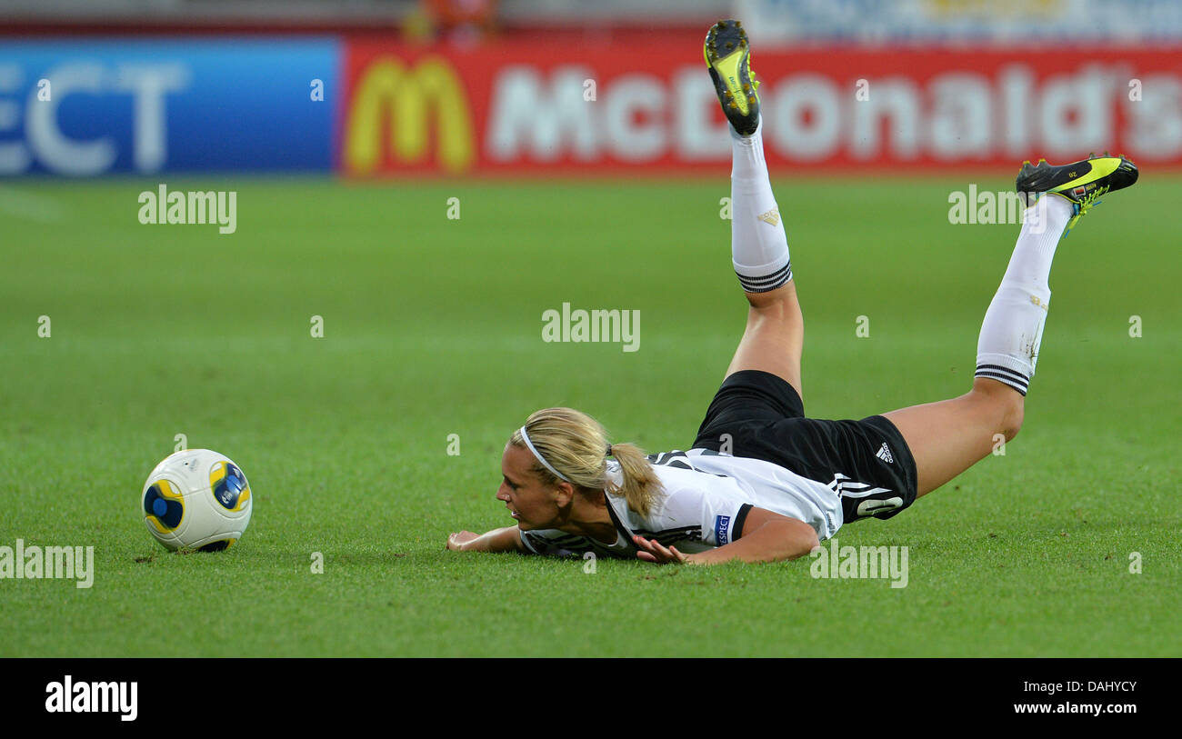 Lena Goeßling of Germany lies on the pitch during the UEFA Women's EURO ...