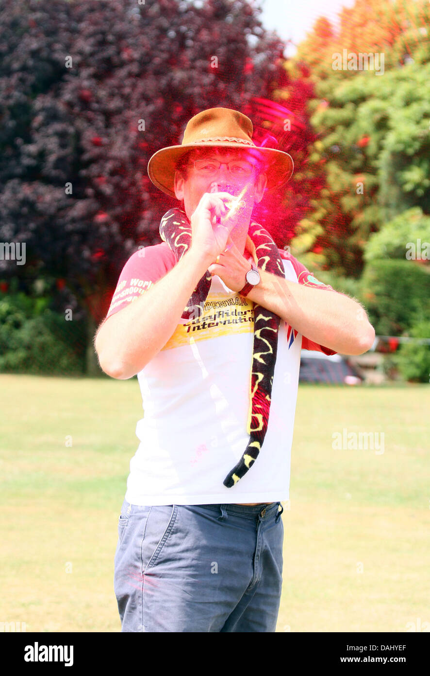 World Pea Shooting Championships . . 13.07.2013 Jim Collins competes in ...