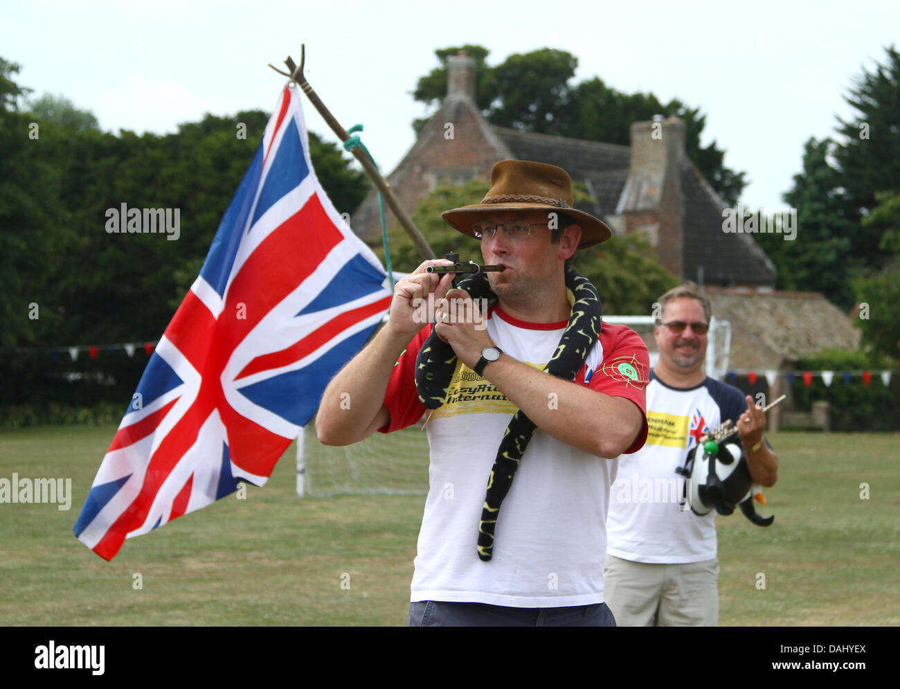 World Pea Shooting Championships . . 13.07.2013 Jim Collins with Ian ...