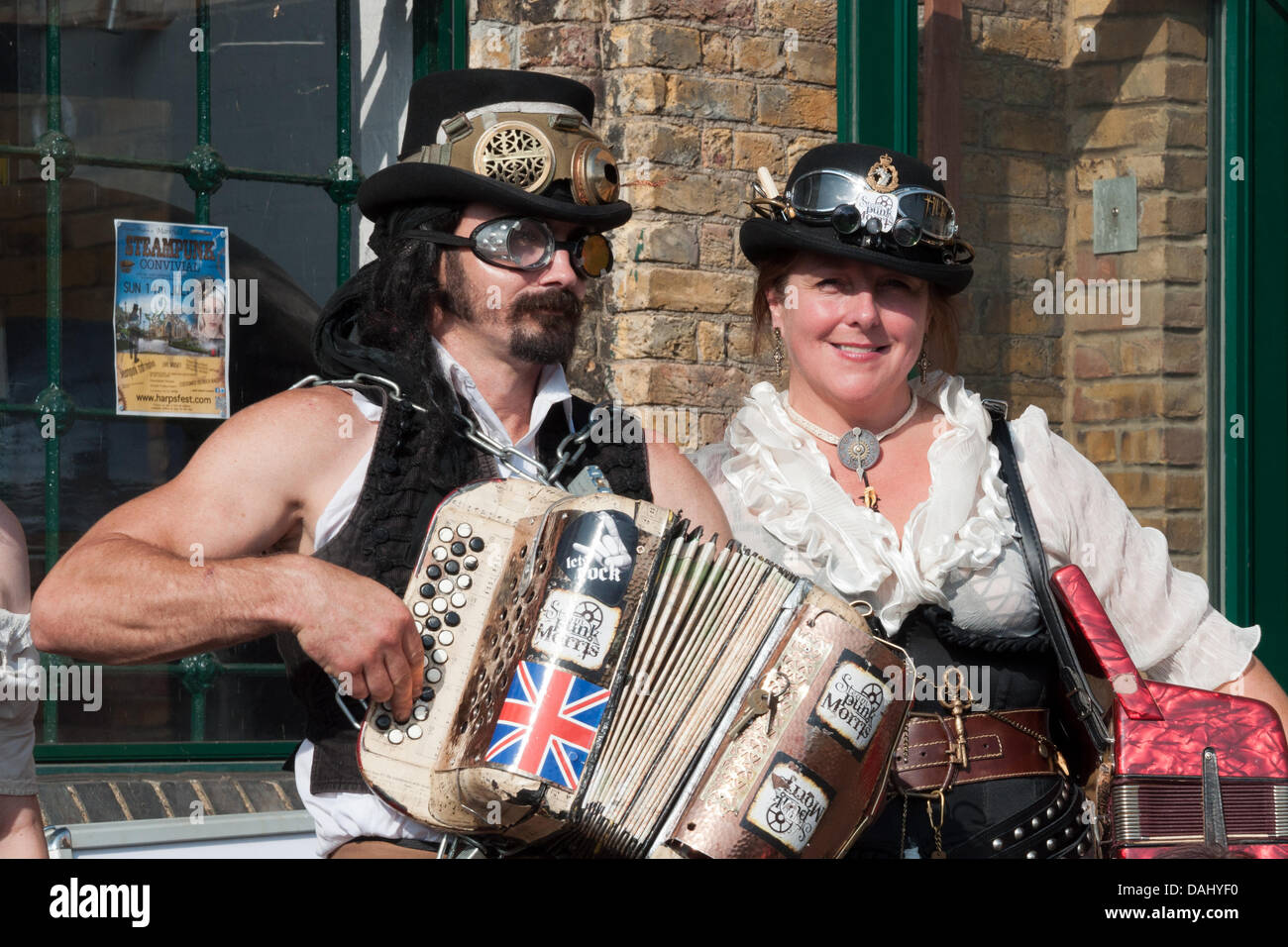 Markfield Park Tottenham, London, England UK 014/07/2013. Steampunk ...