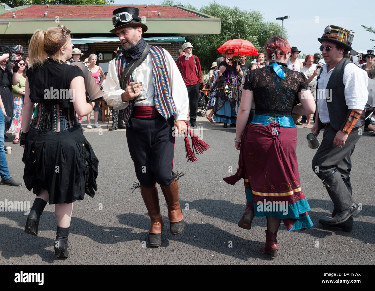 Markfield Park Tottenham, London, England UK 014/07/2013. Steampunk ...