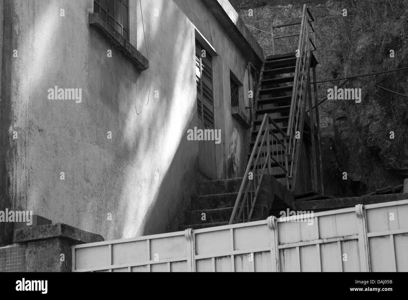 Back backyard Black and White Stock Photos & Images - Alamy