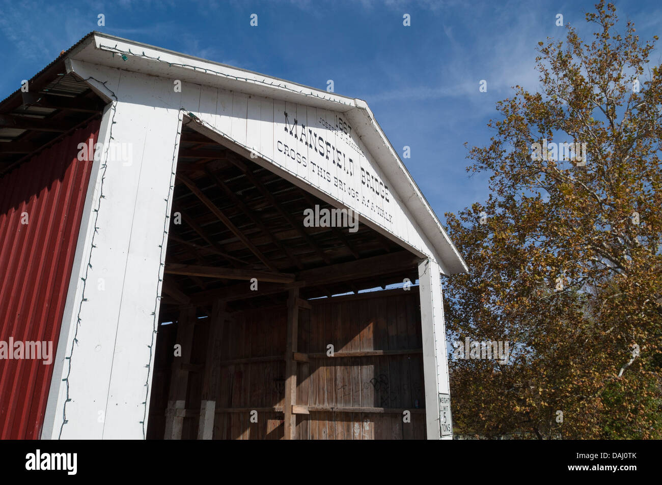 Mansfield Covered Bridge, Parke County, Indiana, United States of ...