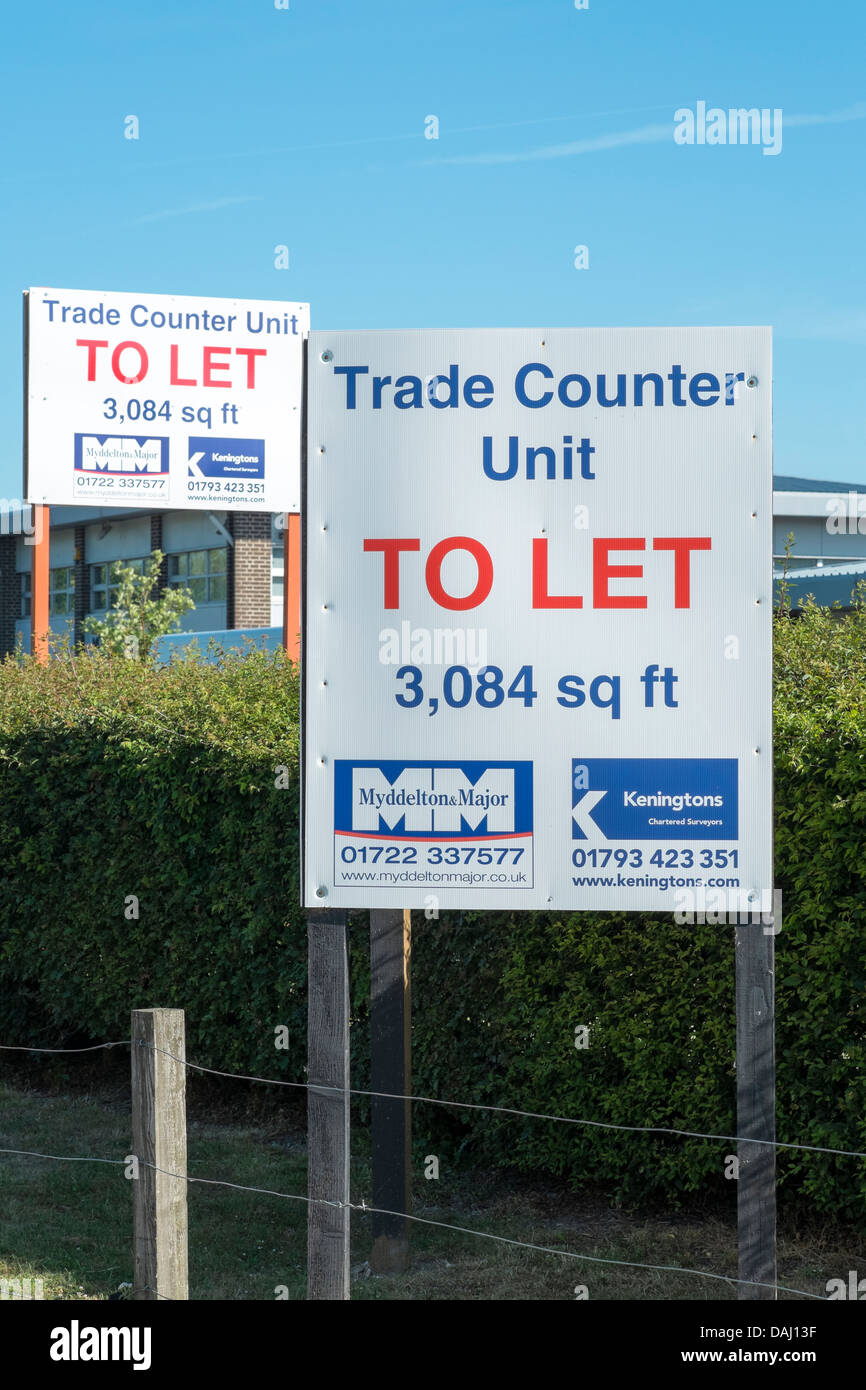 Commercial agents signs hi-res stock photography and images - Alamy