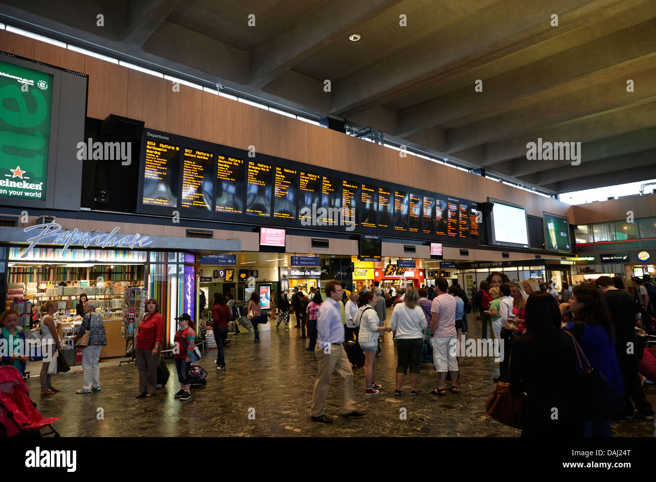 interior of euston overground national rail train station london ...