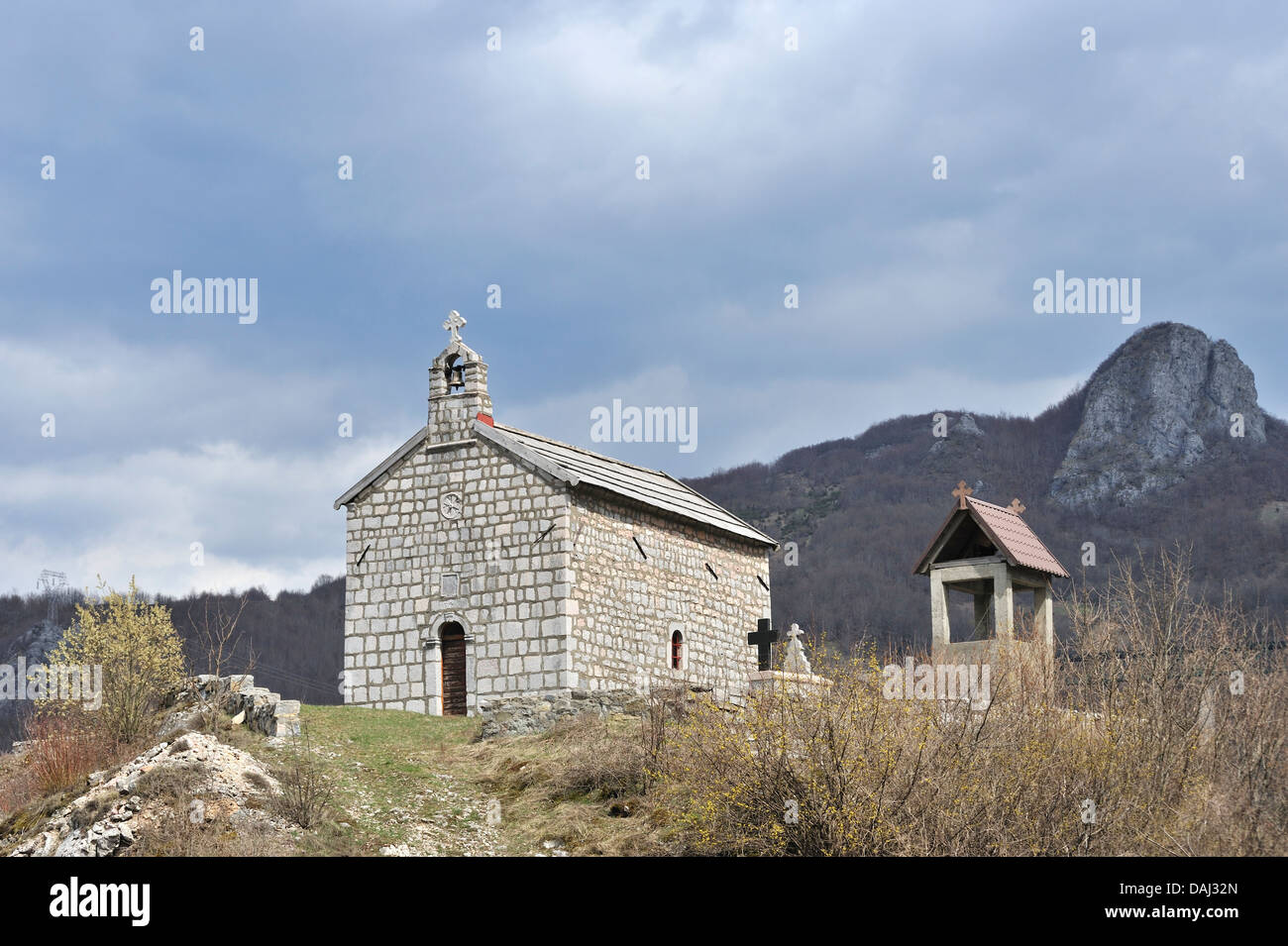 Roadside church of Uspenja Bogorodice (Mother of God) in Central ...