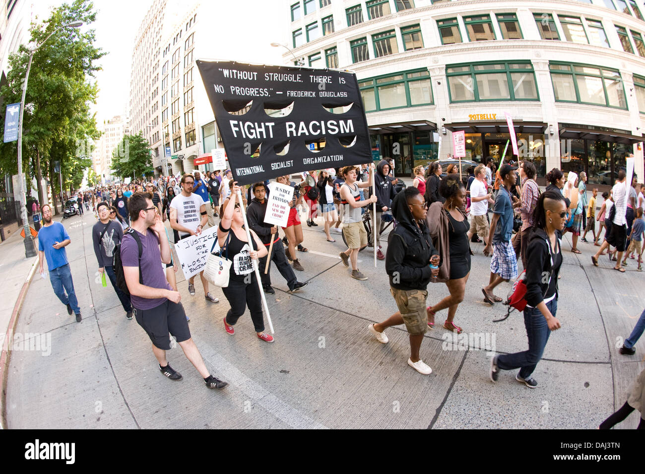 Seattle, Washington, US. 14 July 2013. People take to Seattle's streets ...