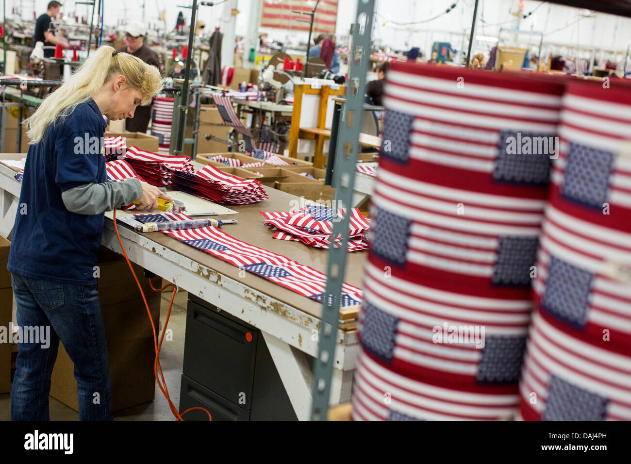 Flag of usa factory hi-res stock photography and images - Alamy