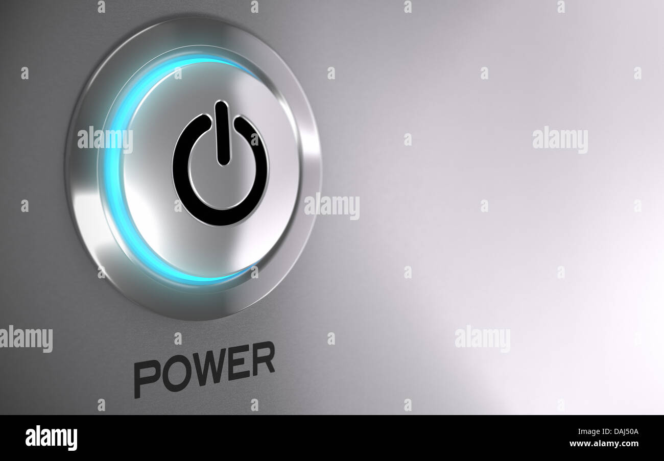power button of a computer Stock Photo - Alamy