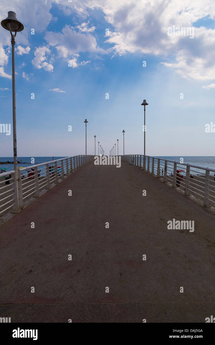Bridge over the sea Stock Photo - Alamy