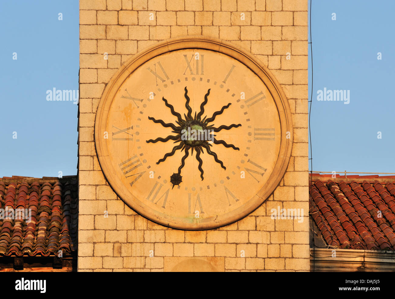 Clock tower, Dubrovnik, Croatia Stock Photo - Alamy