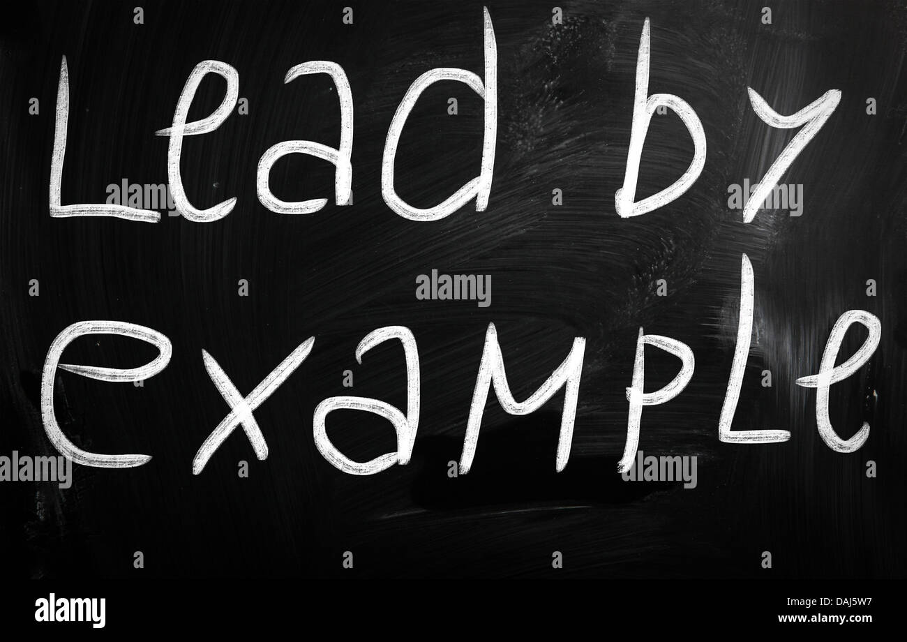 Lead by example Black and White Stock Photos & Images - Alamy