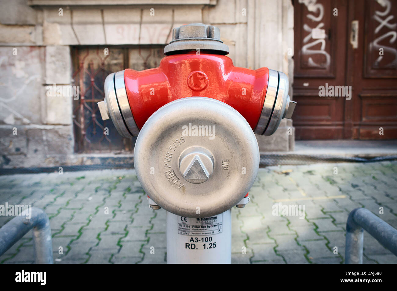fire hydrant, fireplug, pavement Stock Photo - Alamy