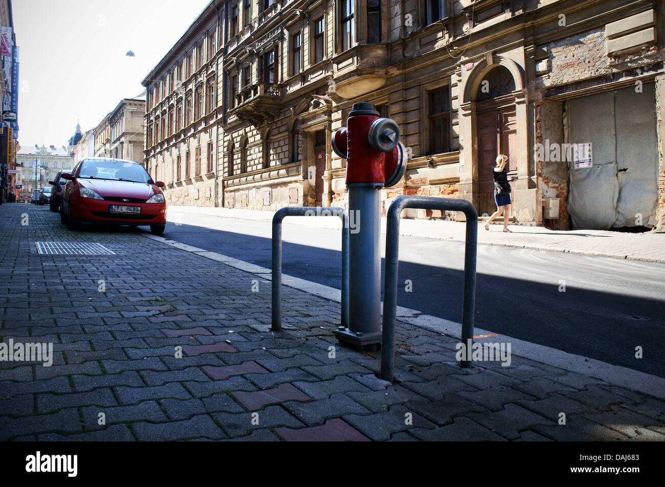 fire hydrant, fireplug, pavement Stock Photo - Alamy