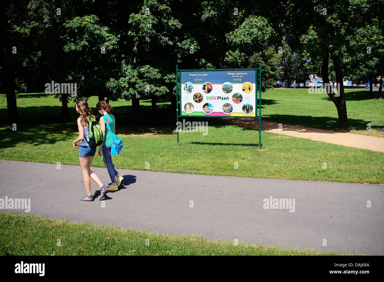 billboard, Pilsen, European Capital of Culture 2015 Stock Photo - Alamy
