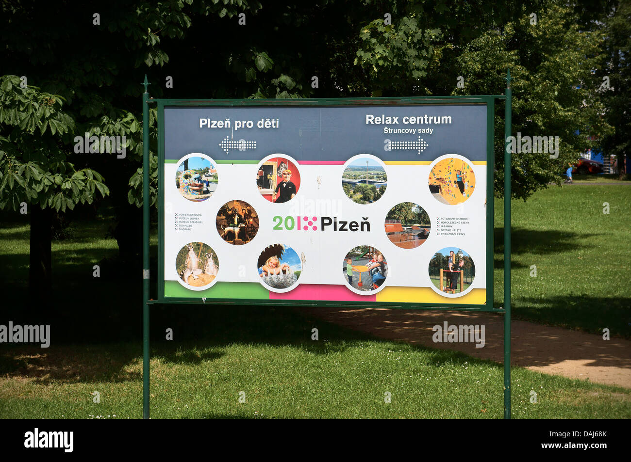 billboard, Pilsen, European Capital of Culture 2015 Stock Photo - Alamy