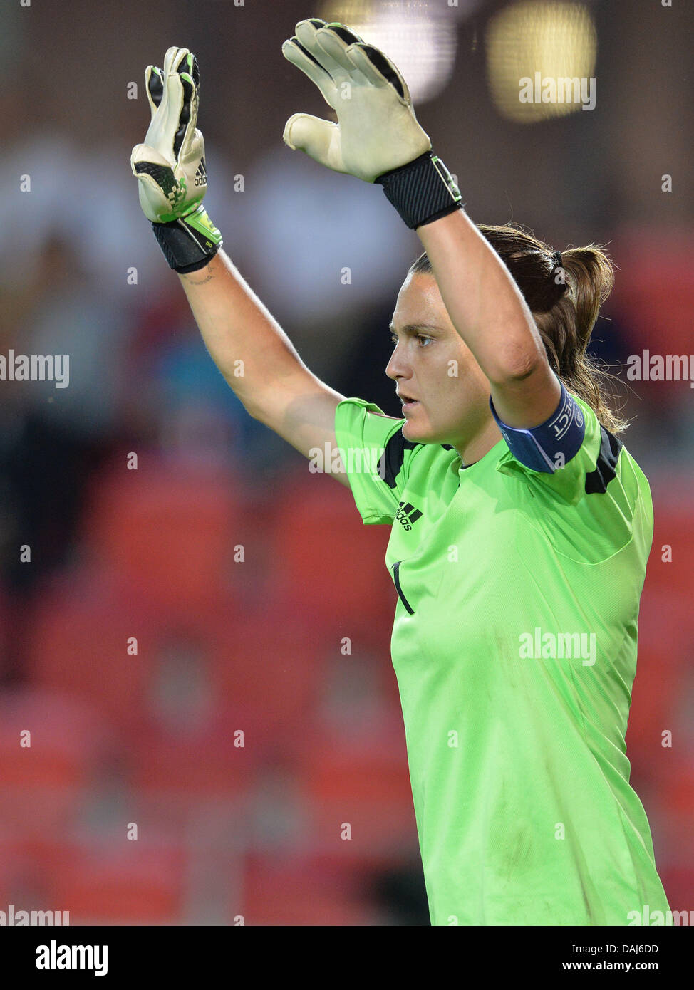 Nadine Angerer goalkeeper of Germany gesture during the UEFA Women's ...