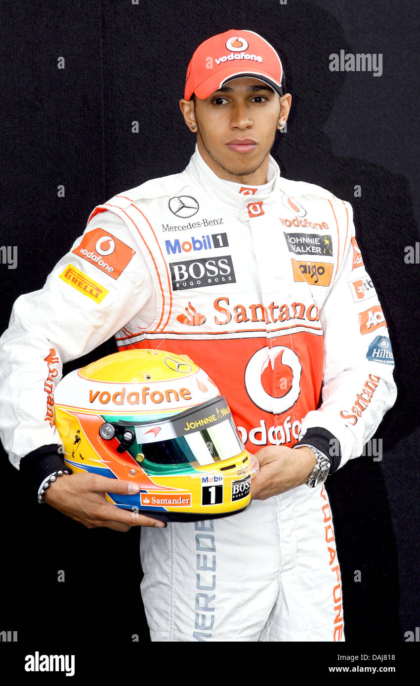 The picture shows the British Formula One driver Lewis Hamilton of ...