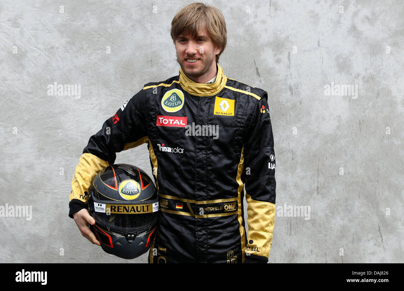The picture shows German Formula One driver Nick Heidfeld of Renault ...