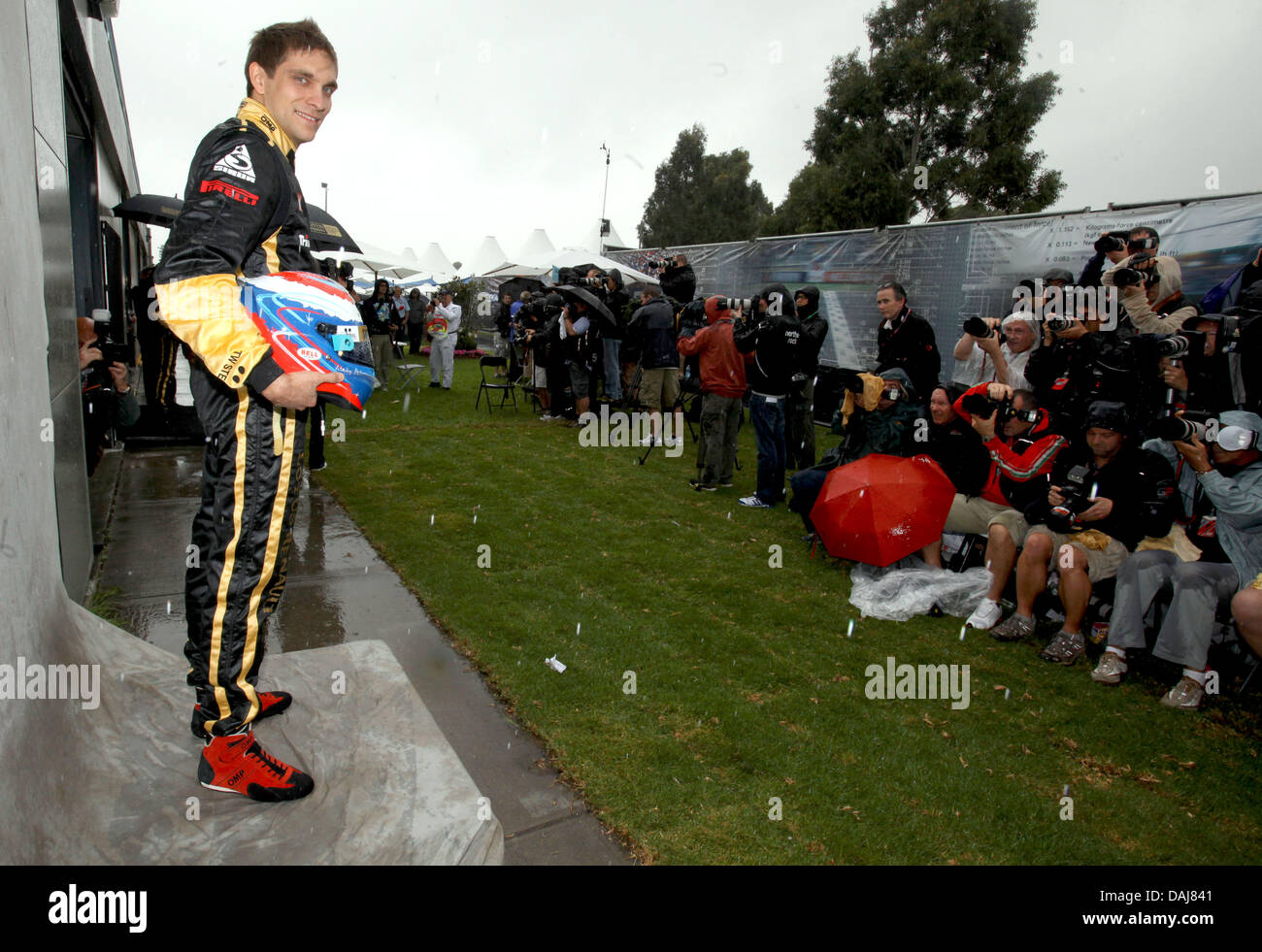 The picture shows the Russian Formula One driver Vitaly Petrov of ...