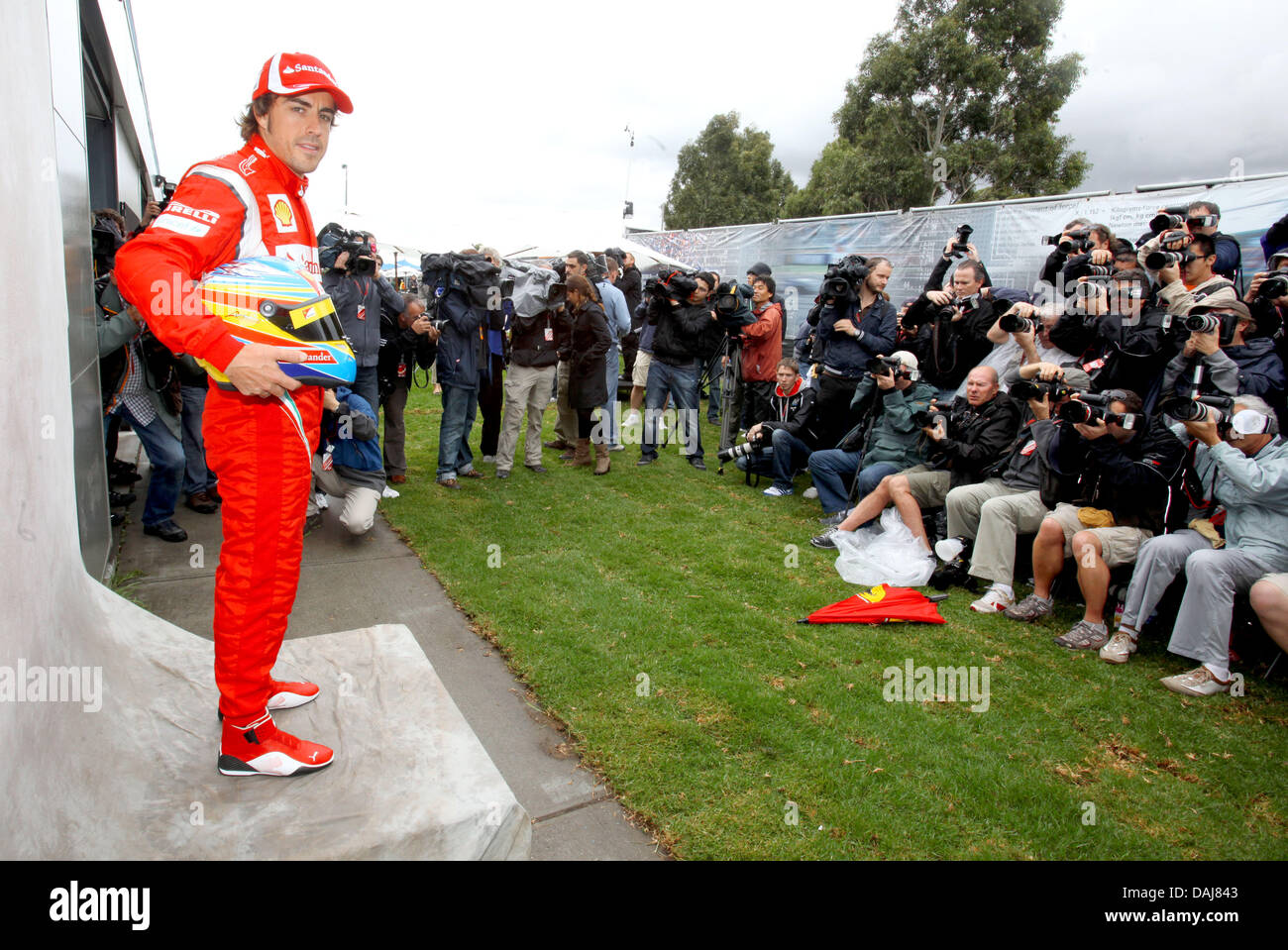 The picture shows the Spanish Formula One driver Fernando Alonso of ...