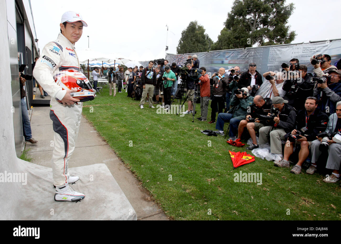 The picture shows the Japanese Formula One driver Kamui Kobayashi of ...