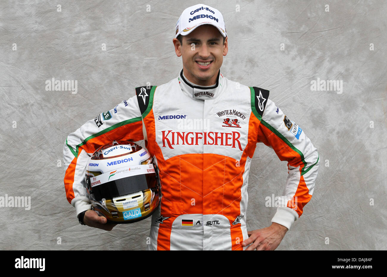 The picture shows the German Formula One driver Adrian Sutil of Force ...